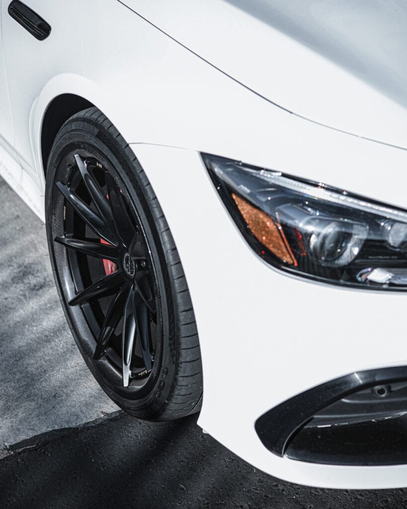 White Mercedes Benz AMG GT - Brixton Forged™