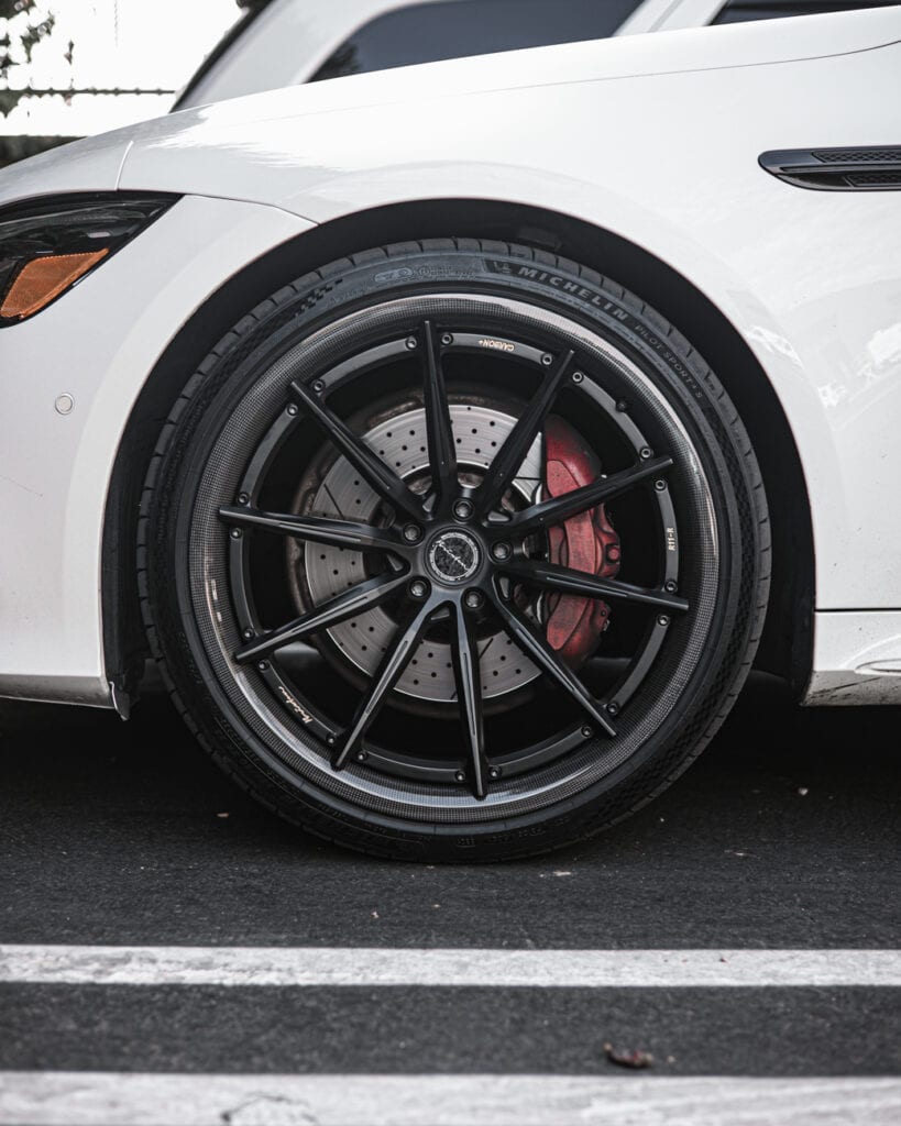 White Mercedes Benz AMG GT - Brixton Forged™