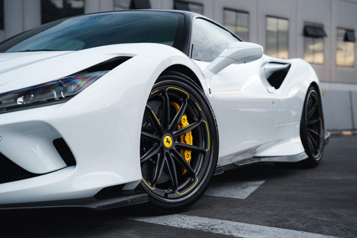White Ferrari F8 Tributo - Brixton Forged™