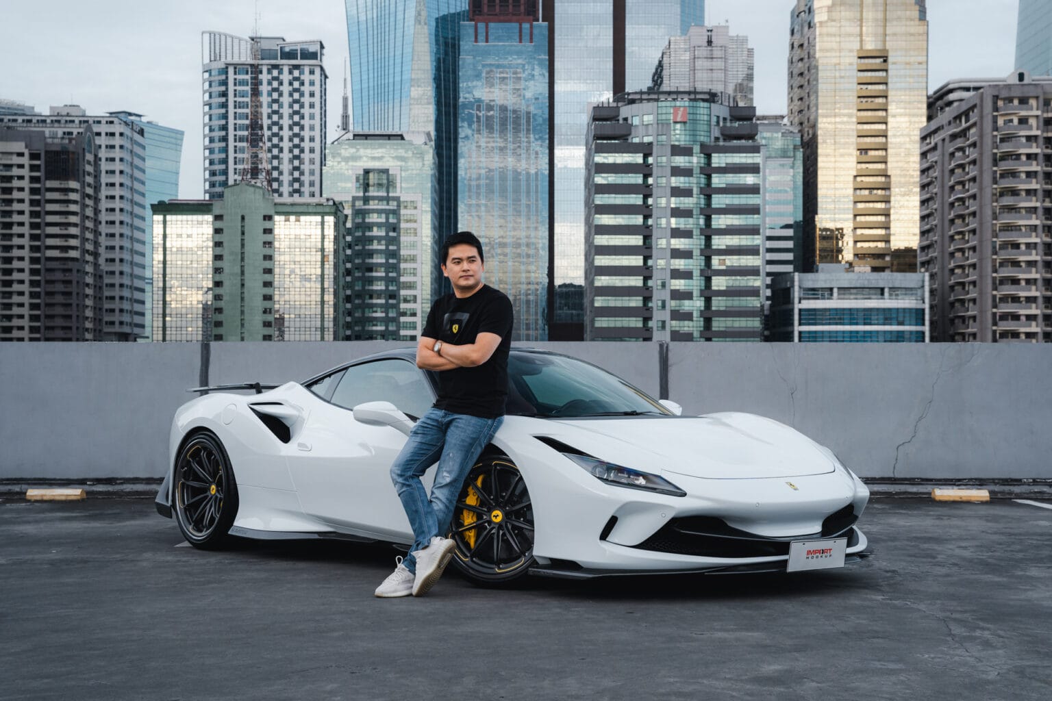 White Ferrari F8 Tributo - Brixton Forged™