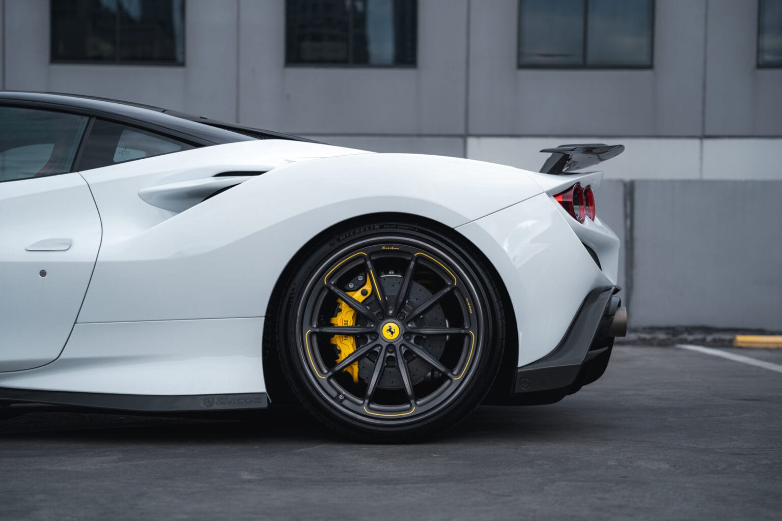 White Ferrari F8 Tributo - Brixton Forged™