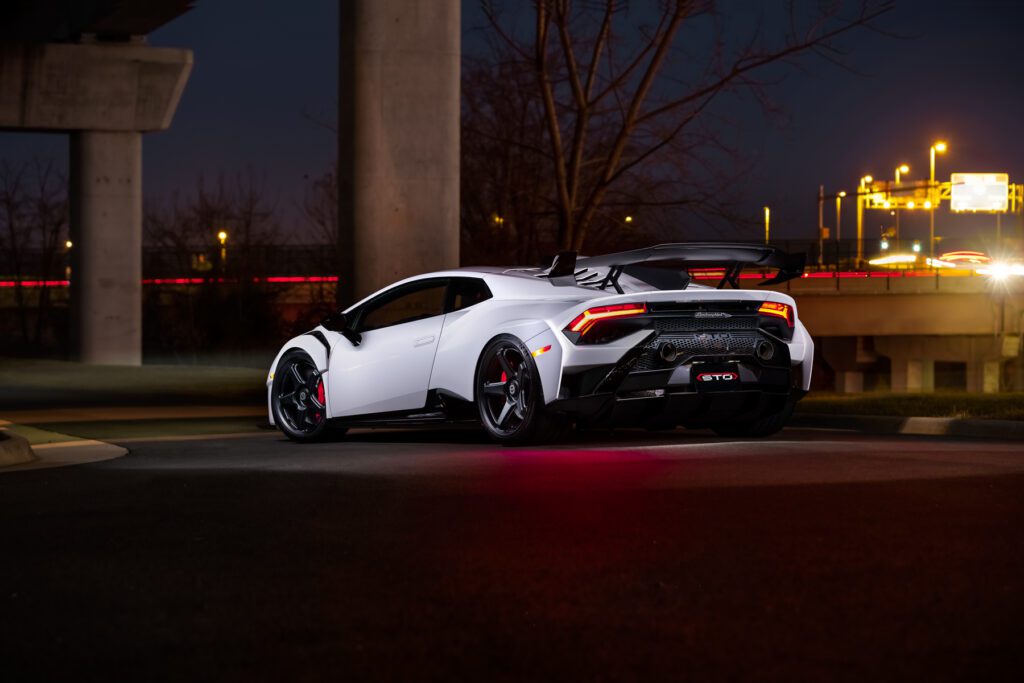 White Lamborghini Black Rims Wallpaper