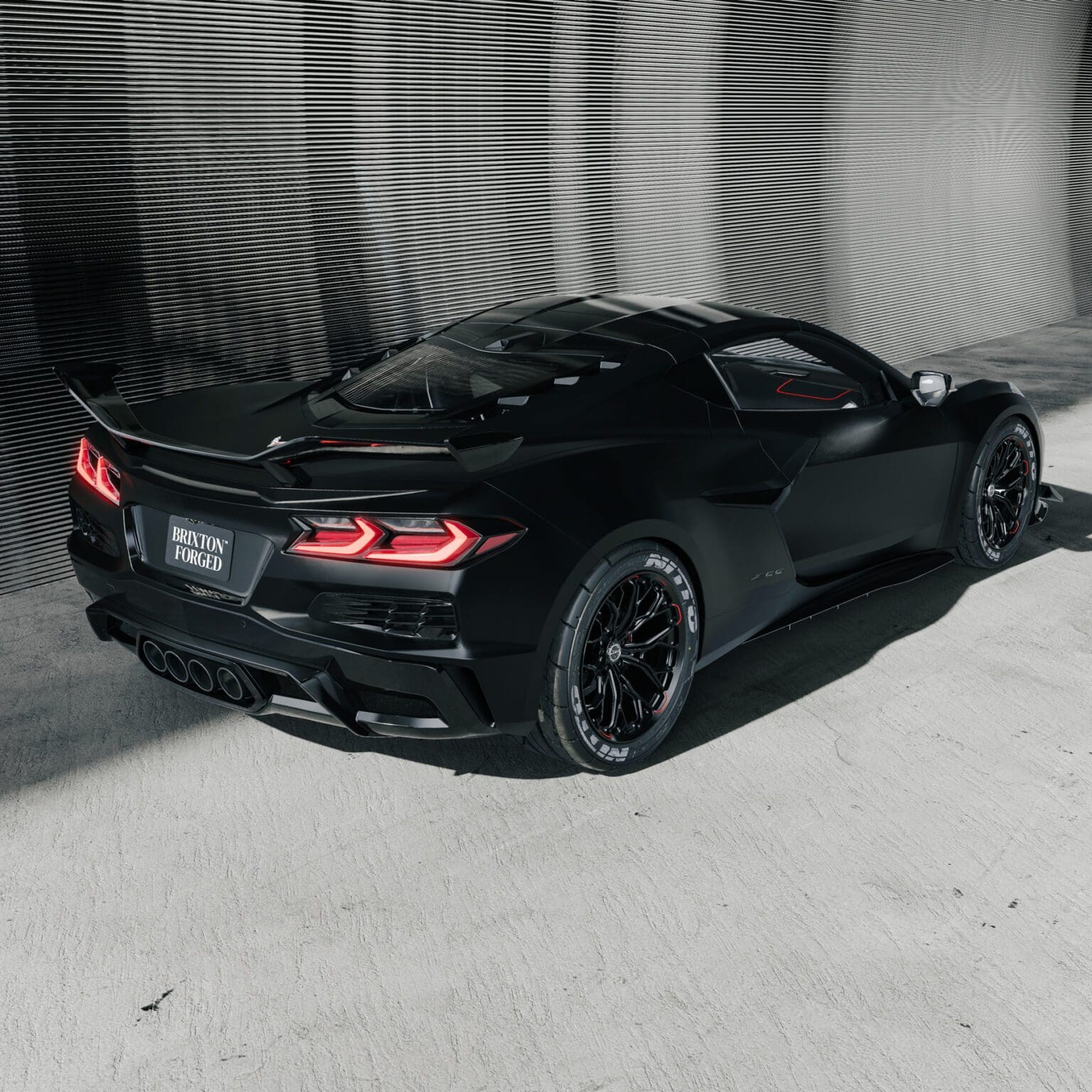 Black Corvette C8 Z06 - Brixton Forged™