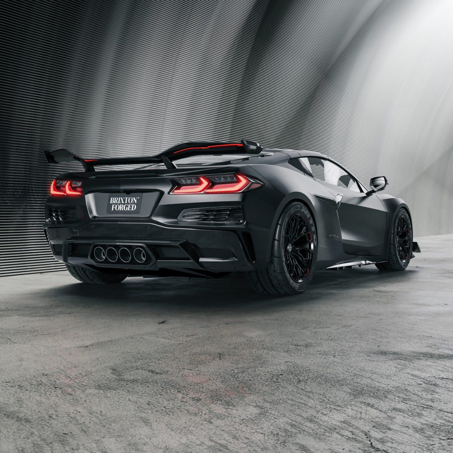 Black Corvette C8 Z06 - Brixton Forged™