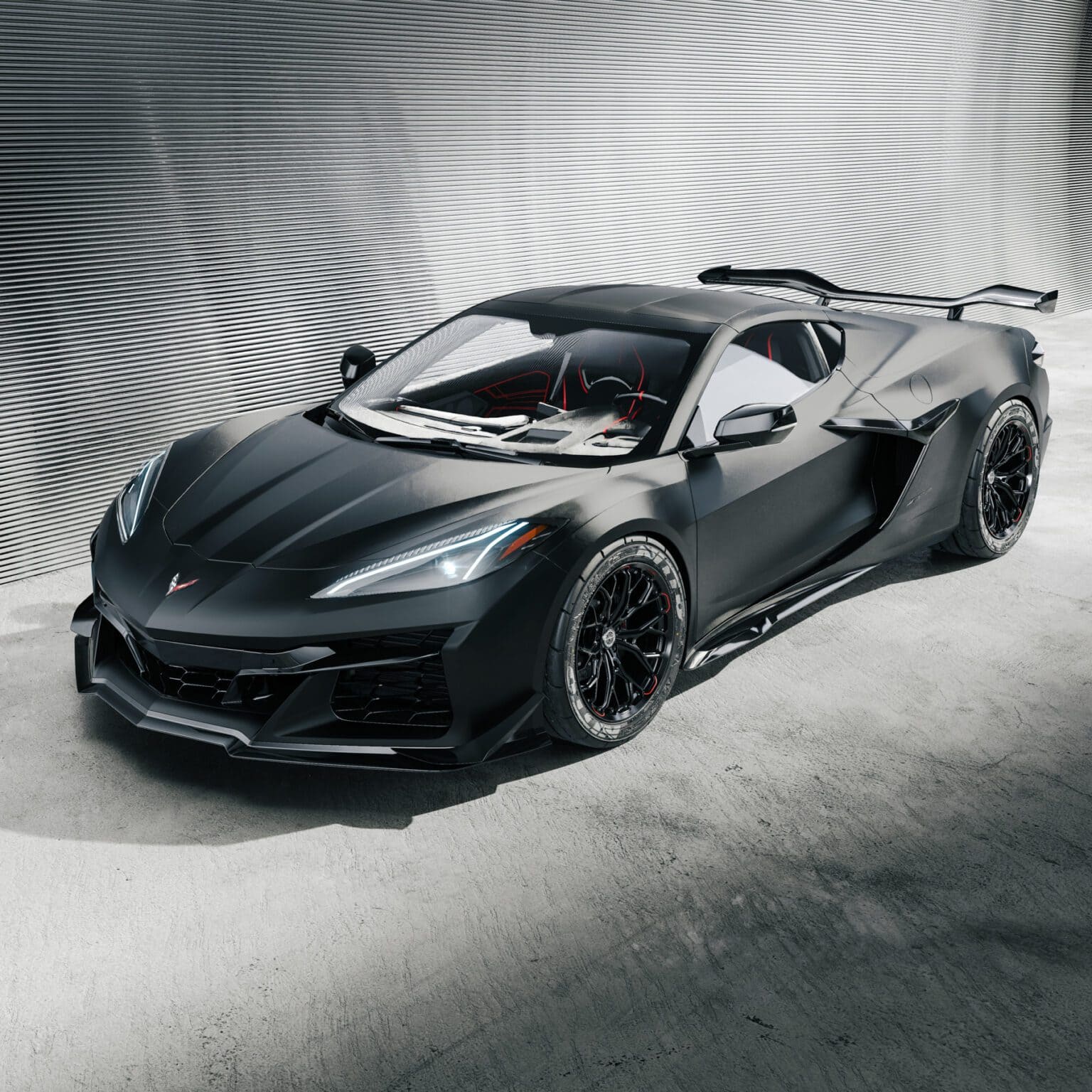 Black Corvette C8 Z06 - Brixton Forged™