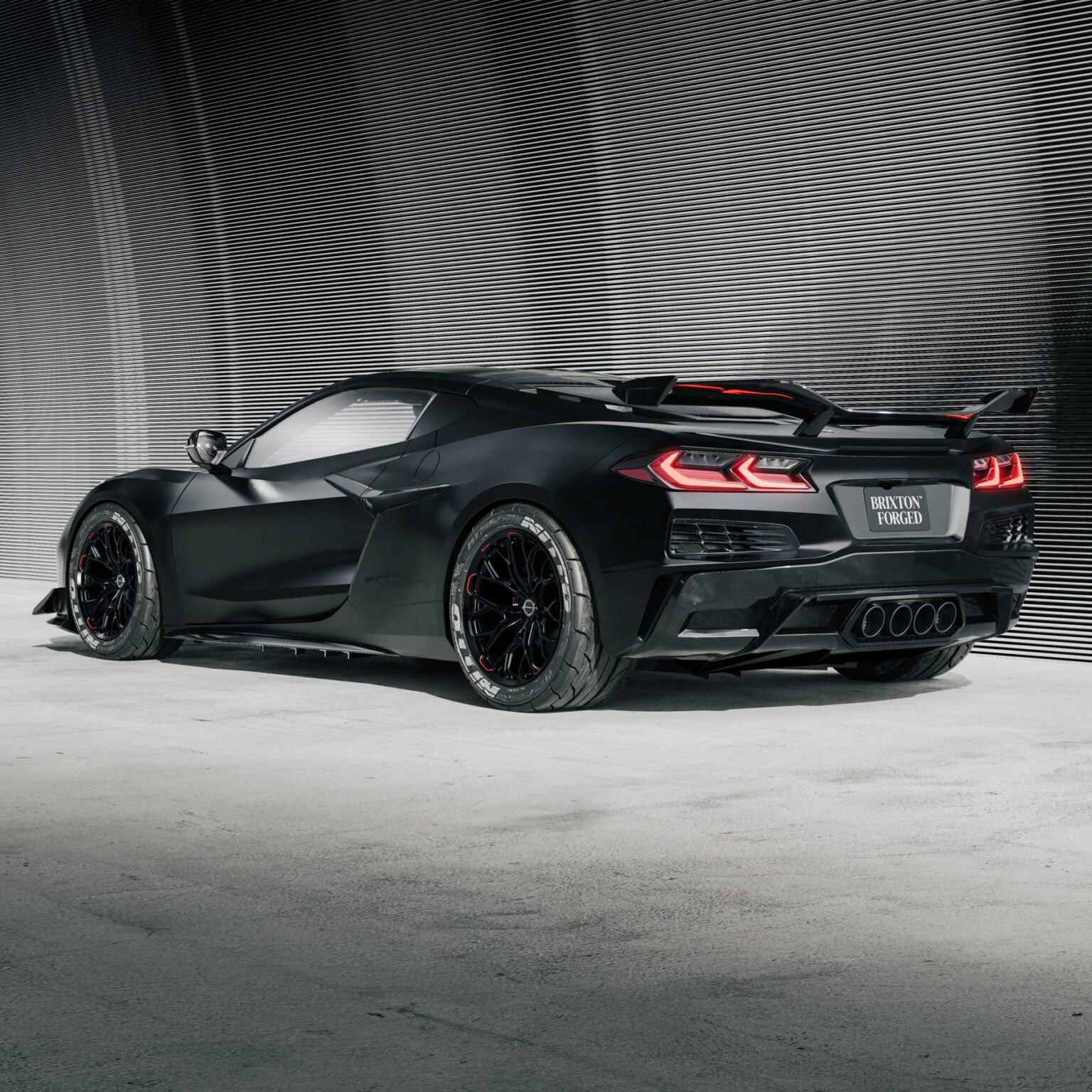 Black Corvette C8 Z06 - Brixton Forged™