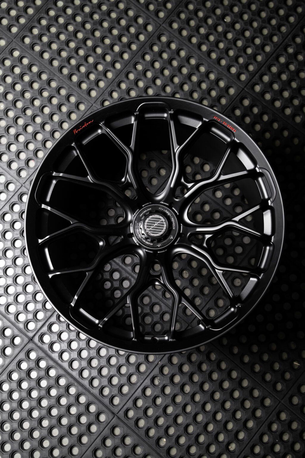 PF13-RS Monoblock Satin Black w/ Red (Wheel Images) - Brixton Forged™