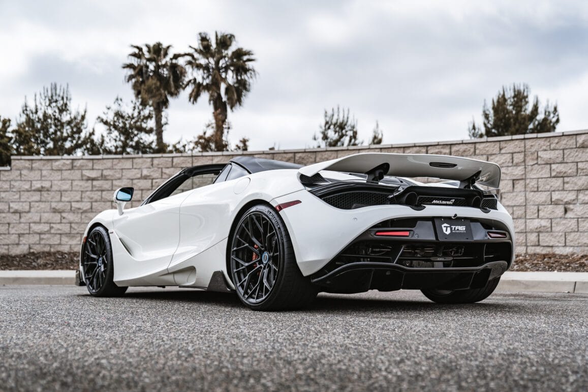 White Mclaren 720s Spider TAG Motorsports - Brixton Forged™