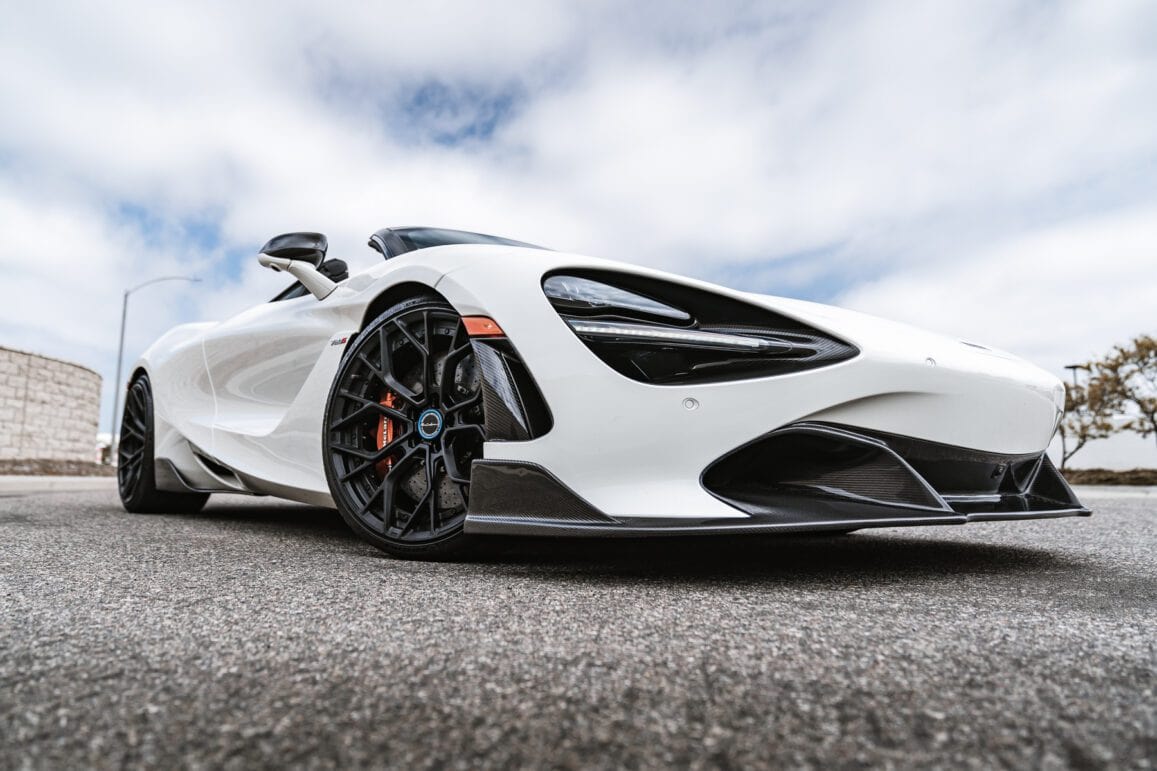 White Mclaren 720s Spider TAG Motorsports - Brixton Forged™