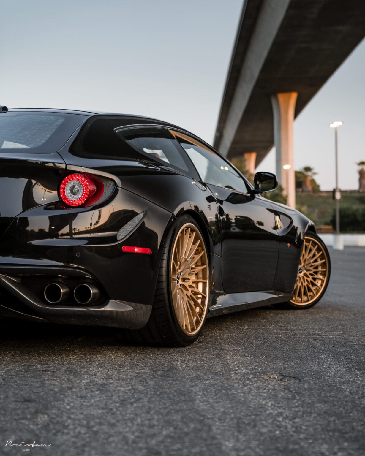 Black Ferrari FF Wheels - Brixton Forged HS1 - Brixton Forged™