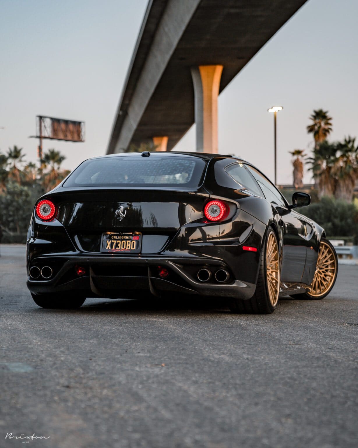 Black Ferrari FF Wheels - Brixton Forged HS1 - Brixton Forged™