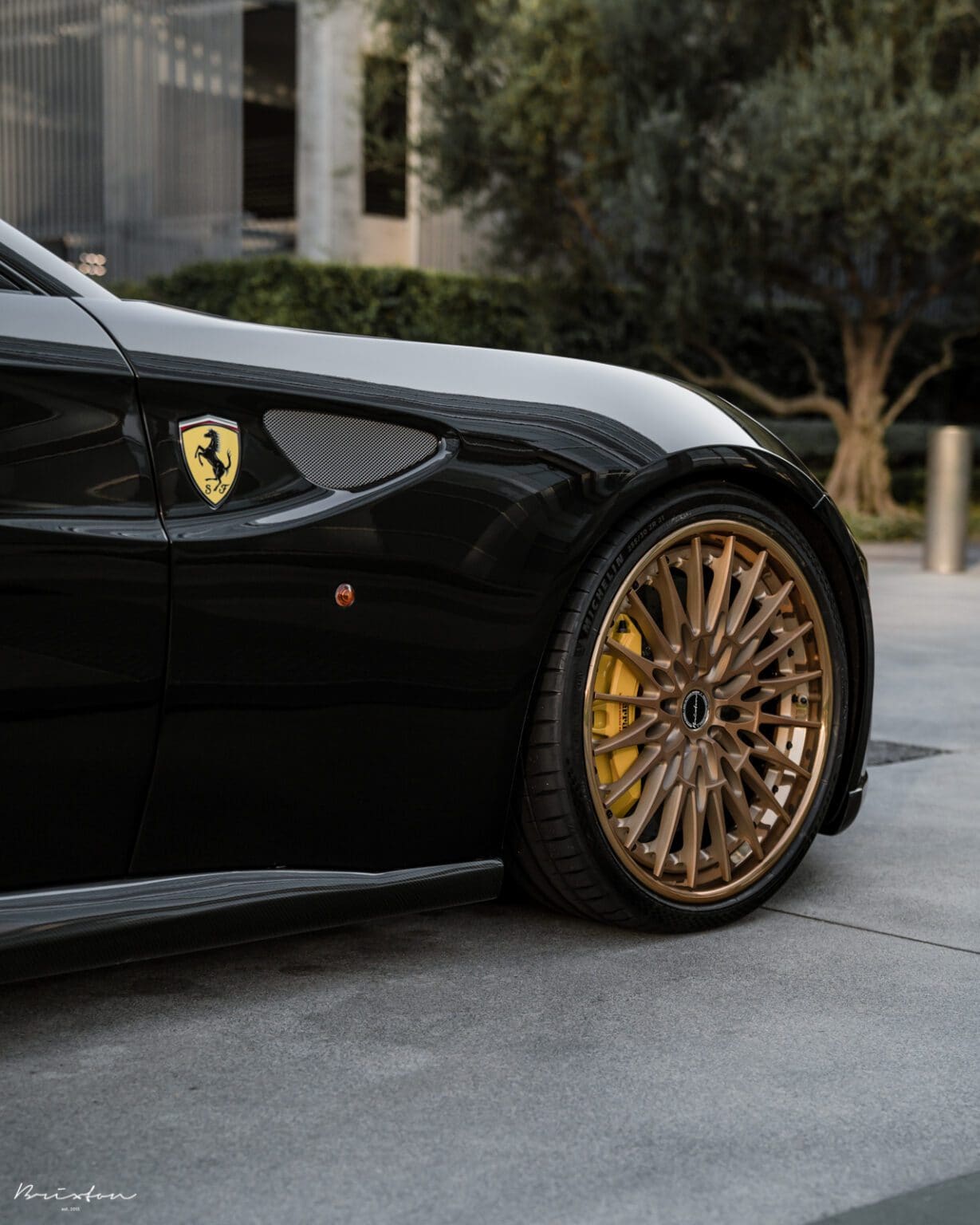 Black Ferrari FF Wheels - Brixton Forged HS1 - Brixton Forged™
