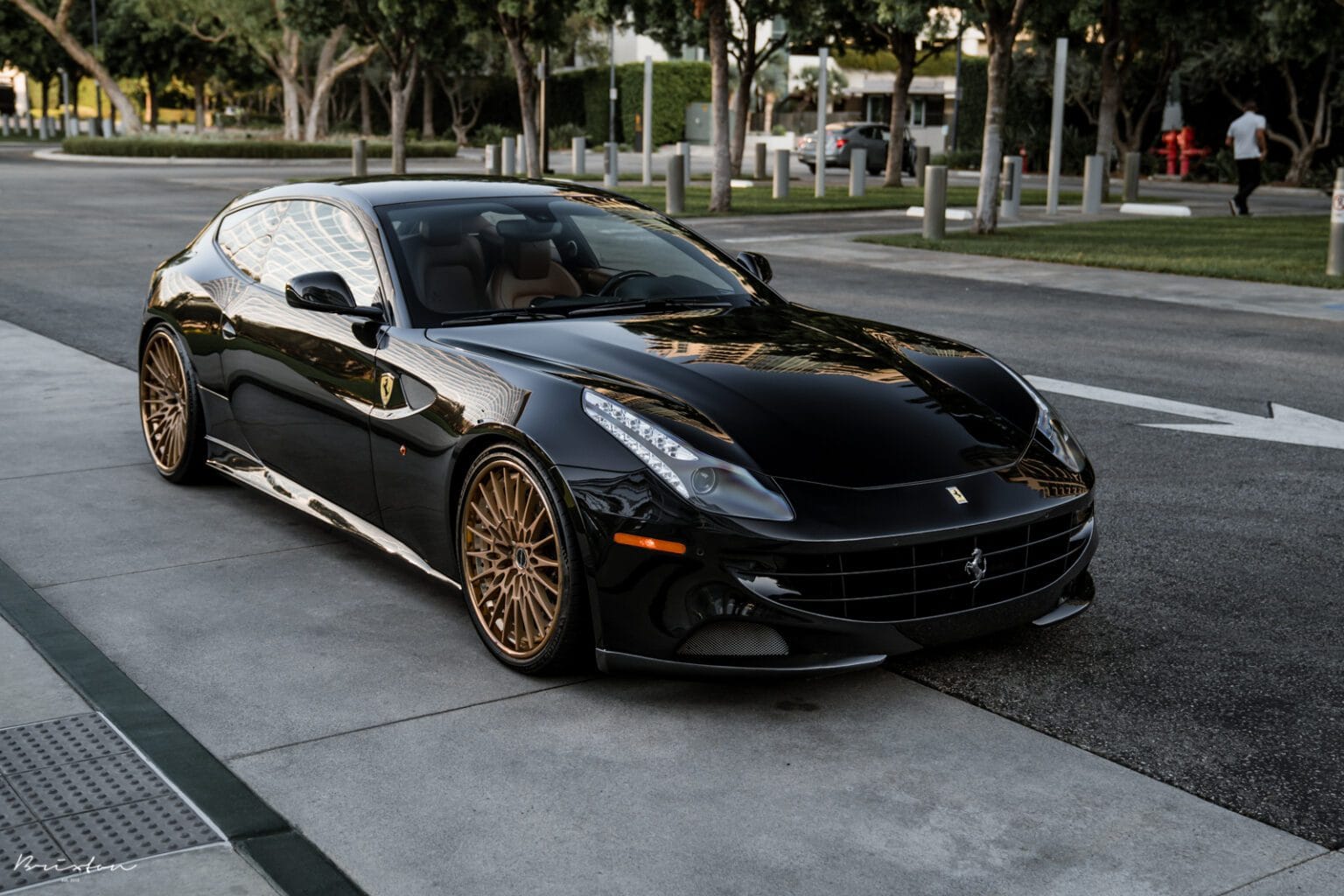 Black Ferrari FF Wheels - Brixton Forged HS1 - Brixton Forged™