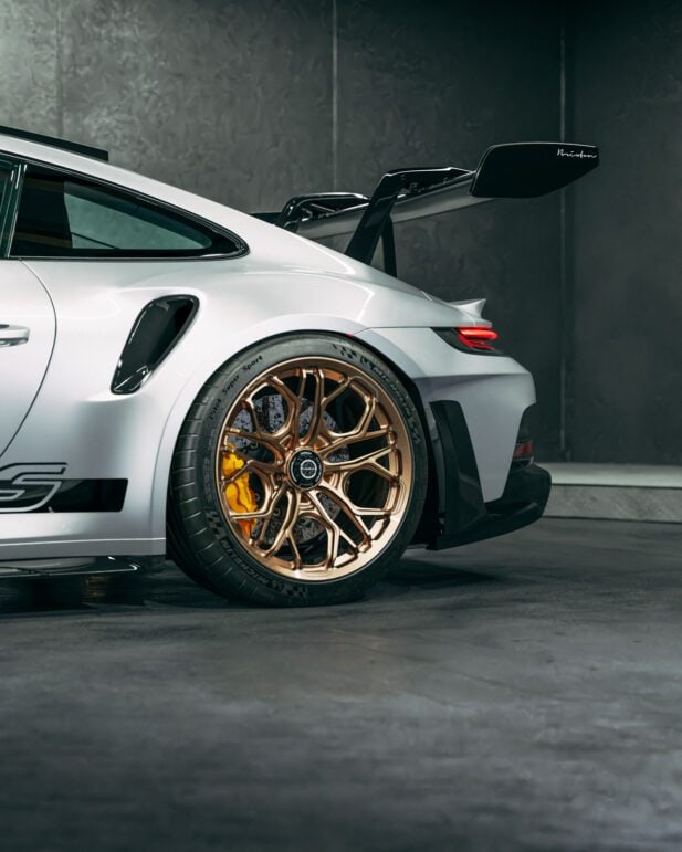Silver Porsche 992 GT3RS Wheels (Brixton Forged PF14 RS) - Brixton Forged™