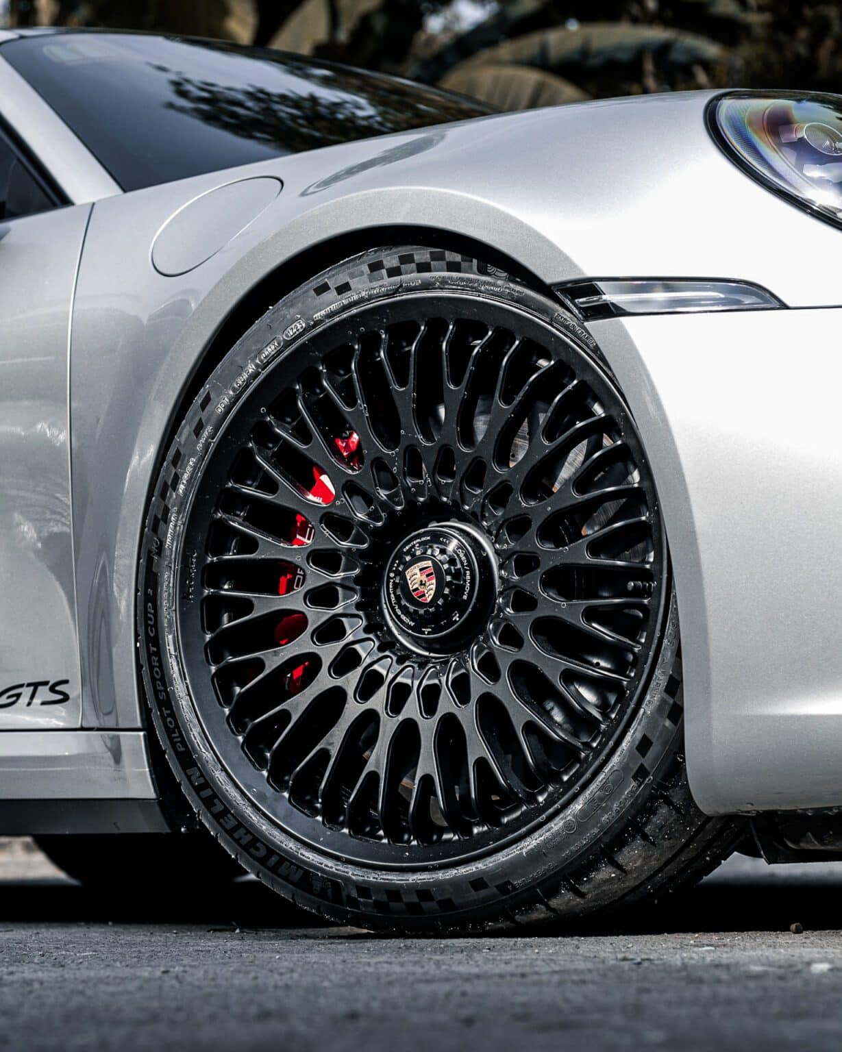 Silver Porsche 992 GTS Wheels (Brixton Forged TR20) - Brixton Forged™