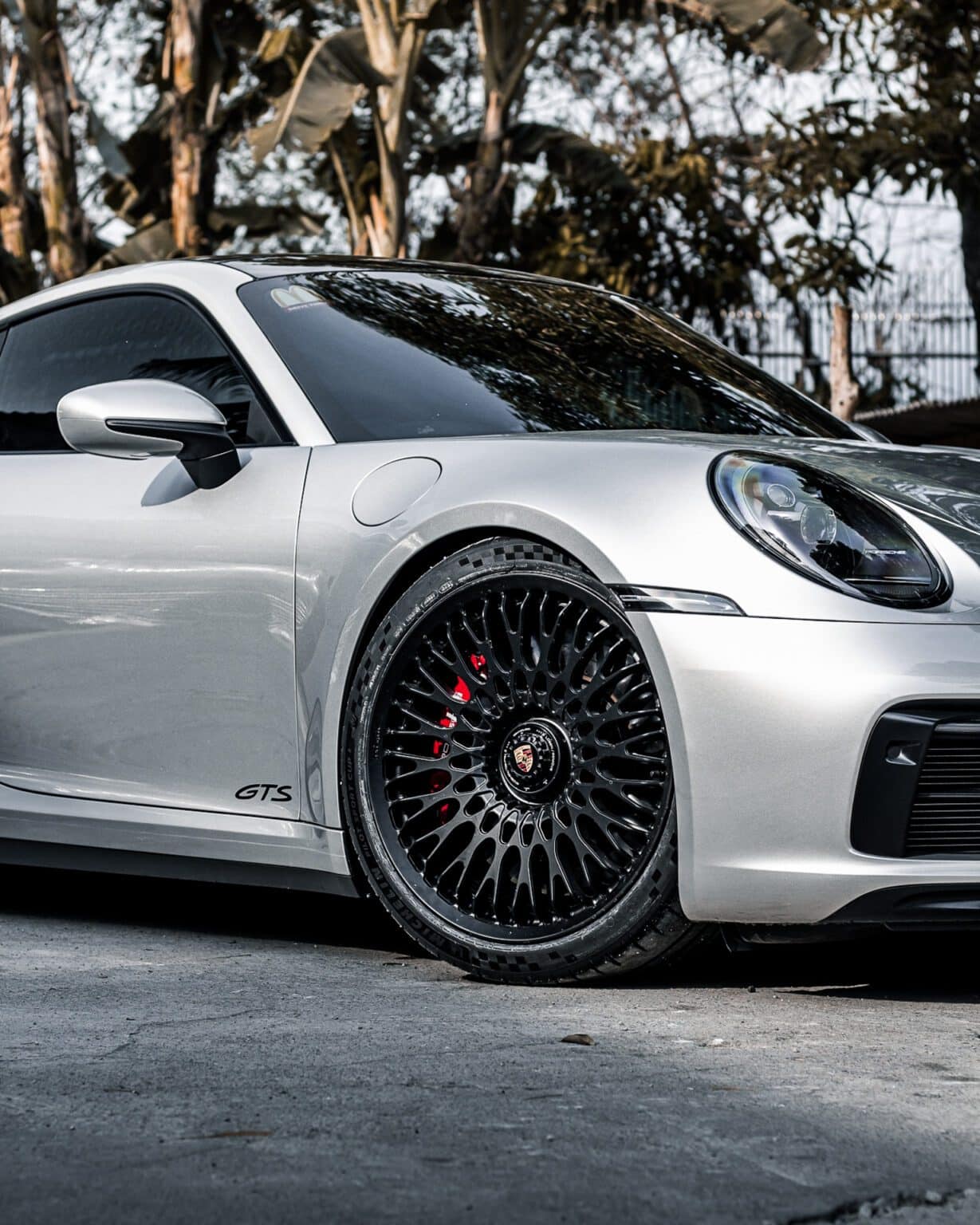 Silver Porsche 992 GTS Wheels (Brixton Forged TR20) - Brixton Forged™