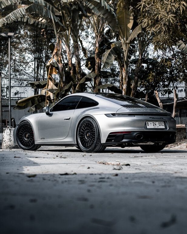 Silver Porsche 992 GTS Wheels (Brixton Forged TR20) - Brixton Forged™