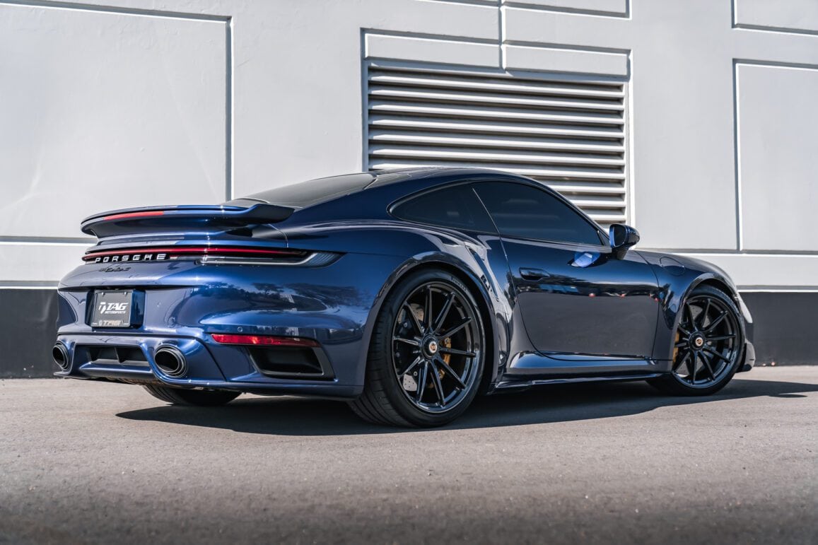 Blue Porsche 992 Turbo S (Vehicle Gallery) - Brixton Forged™