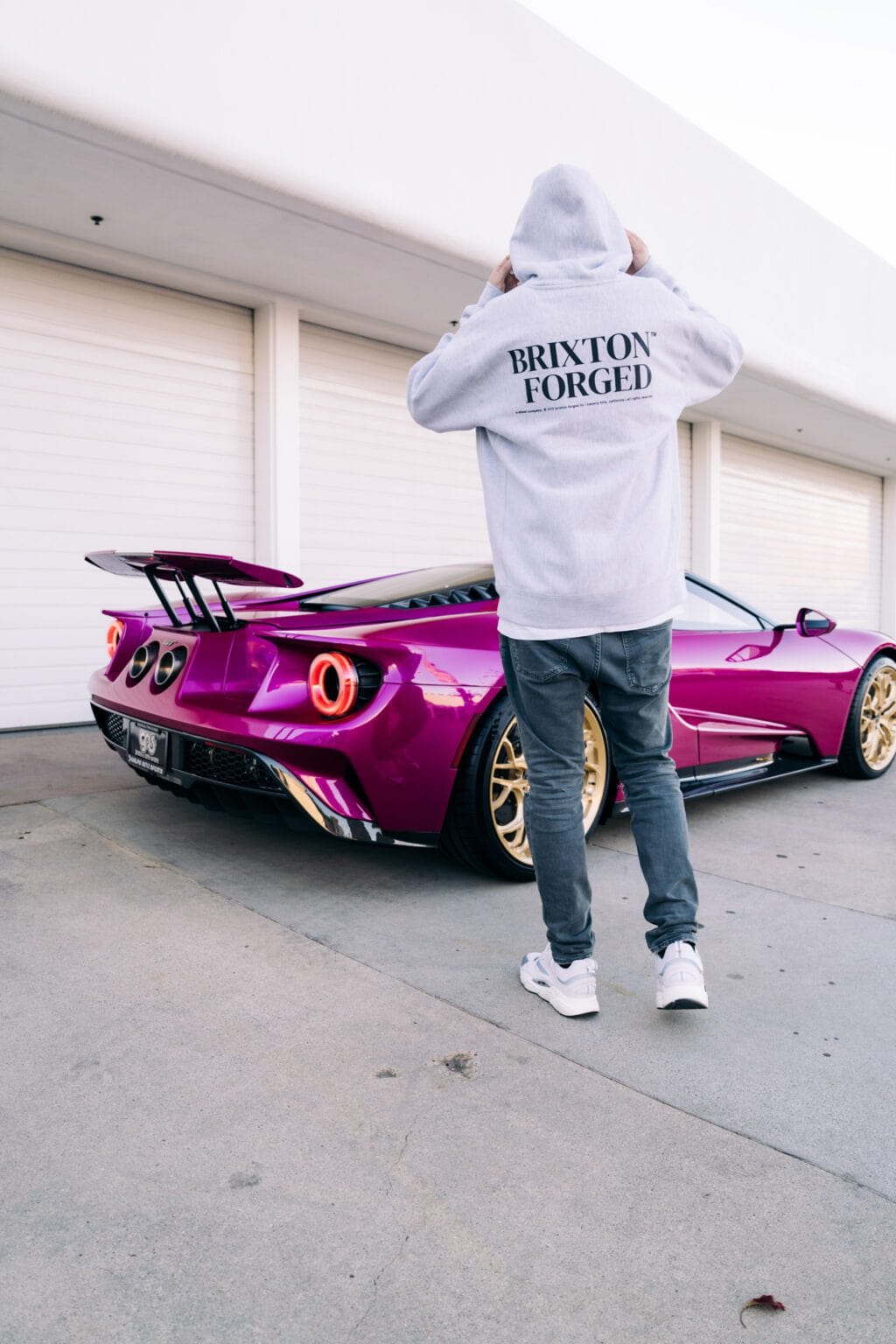 Ford GT Wheels - Pink Ford GT 2023 Brixton Forged PF14RS - Brixton Forged™