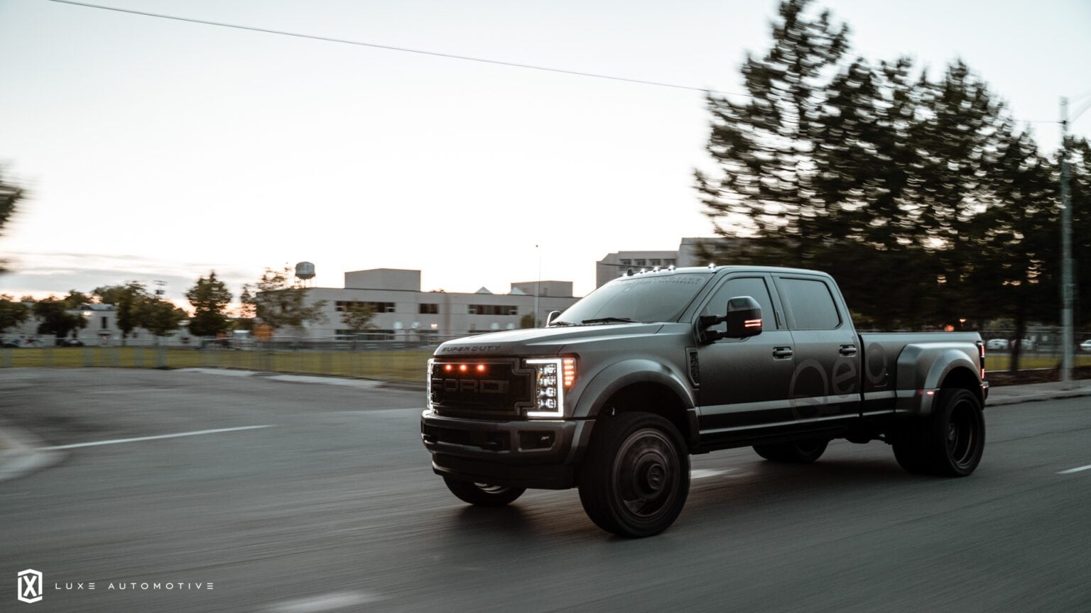 Matte Black F450 Super Duty - Ford F450 wheels Brixton Forged - Brixton ...