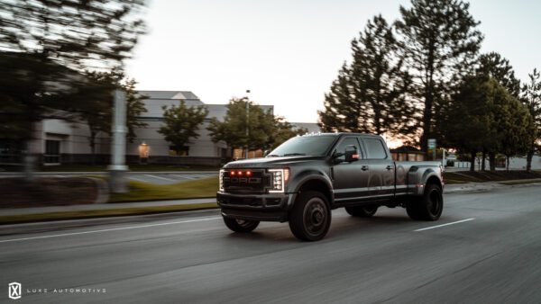 Matte Black F450 Super Duty - Ford F450 wheels Brixton Forged - Brixton ...