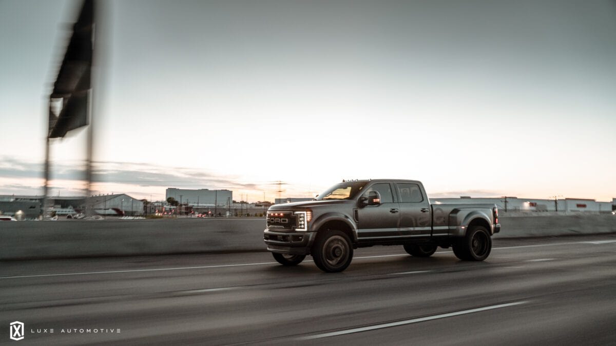 Matte Black F450 Super Duty - Ford F450 wheels Brixton Forged - Brixton ...