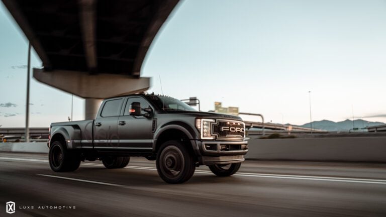 Matte Black F450 Super Duty - Ford F450 wheels Brixton Forged - Brixton ...