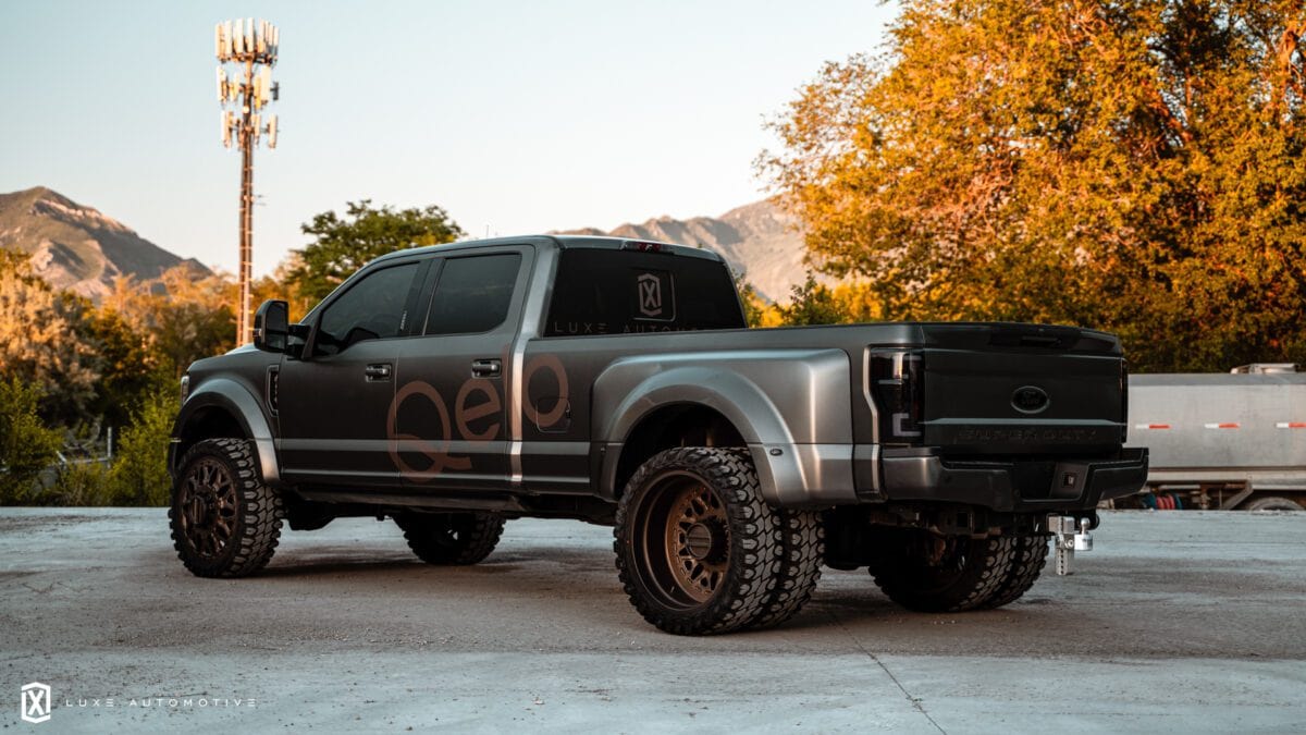 Matte Black F450 Super Duty - Ford F450 wheels Brixton Forged - Brixton ...