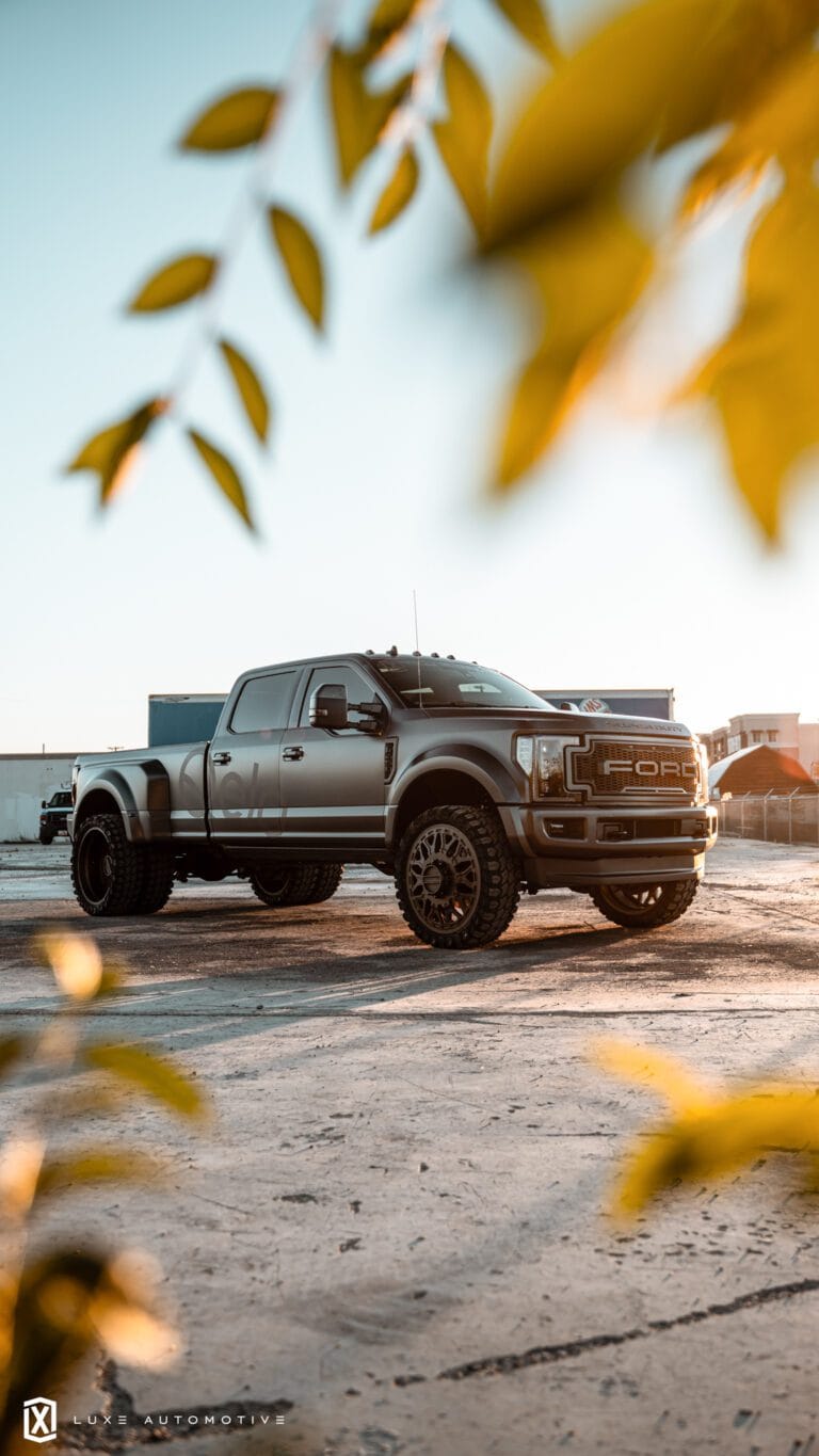 Matte Black F450 Super Duty - Ford F450 wheels Brixton Forged - Brixton ...