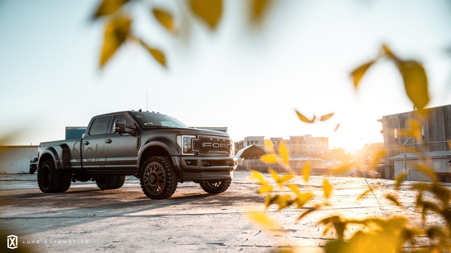 Matte Black F450 Super Duty - Ford F450 wheels Brixton Forged - Brixton ...