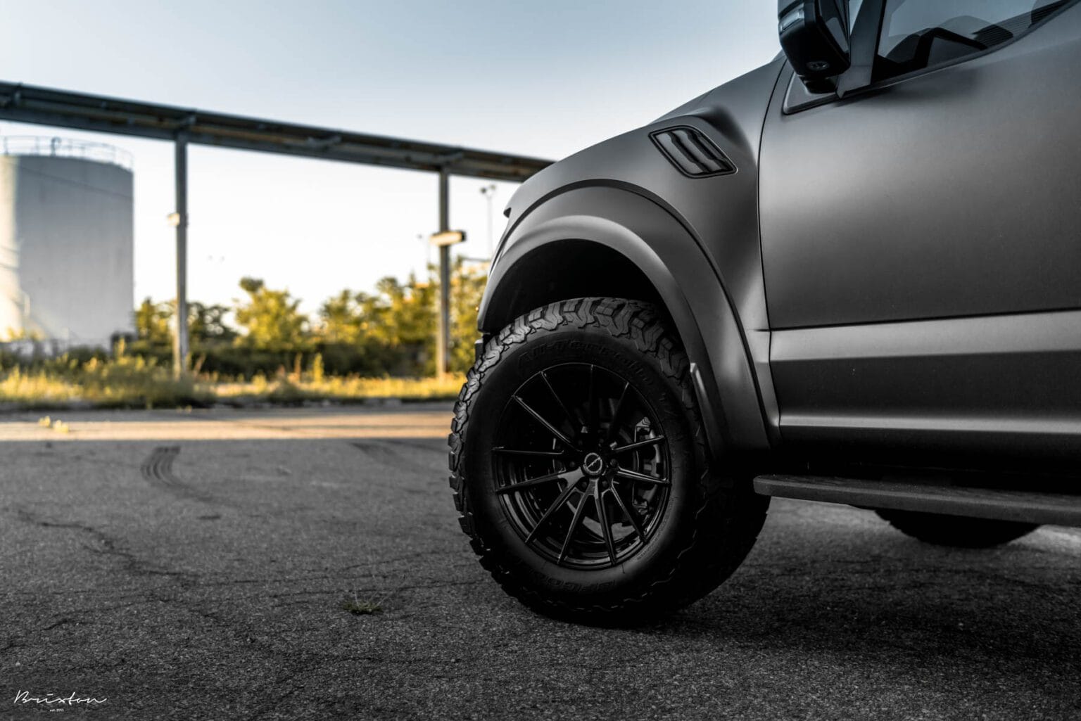 Matte Black Ford Raptor wheels - Brixton Forged M51 Off-road - Brixton ...