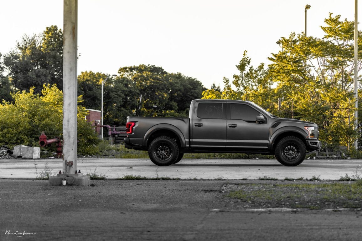 Matte Black Ford Raptor wheels - Brixton Forged M51 Off-road - Brixton ...