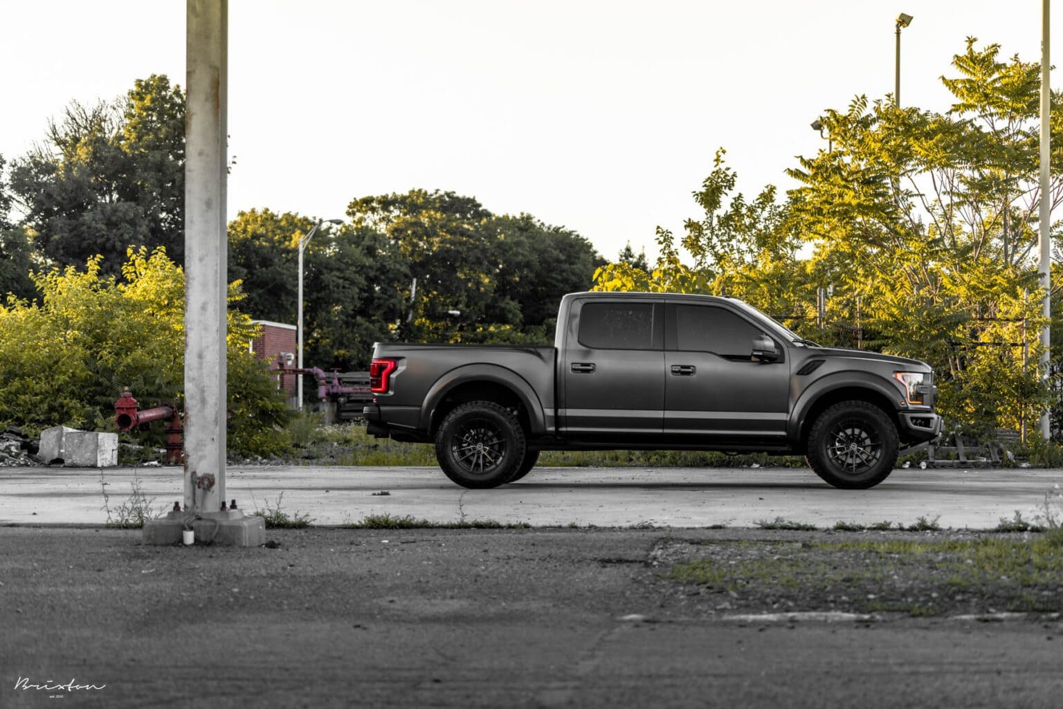 Matte Black Ford Raptor wheels - Brixton Forged M51 Off-road - Brixton ...