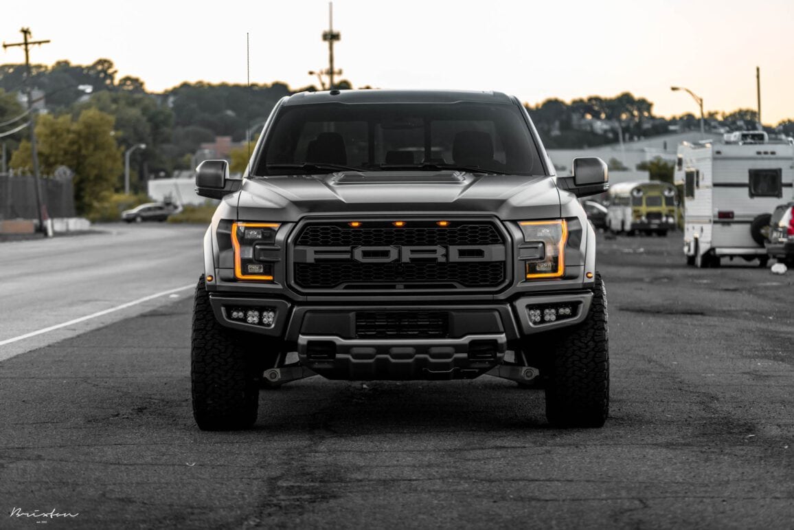 Matte Black Ford Raptor wheels - Brixton Forged M51 Off-road - Brixton ...