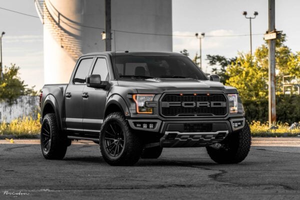 Matte Black Ford Raptor wheels - Brixton Forged M51 Off-road - Brixton ...