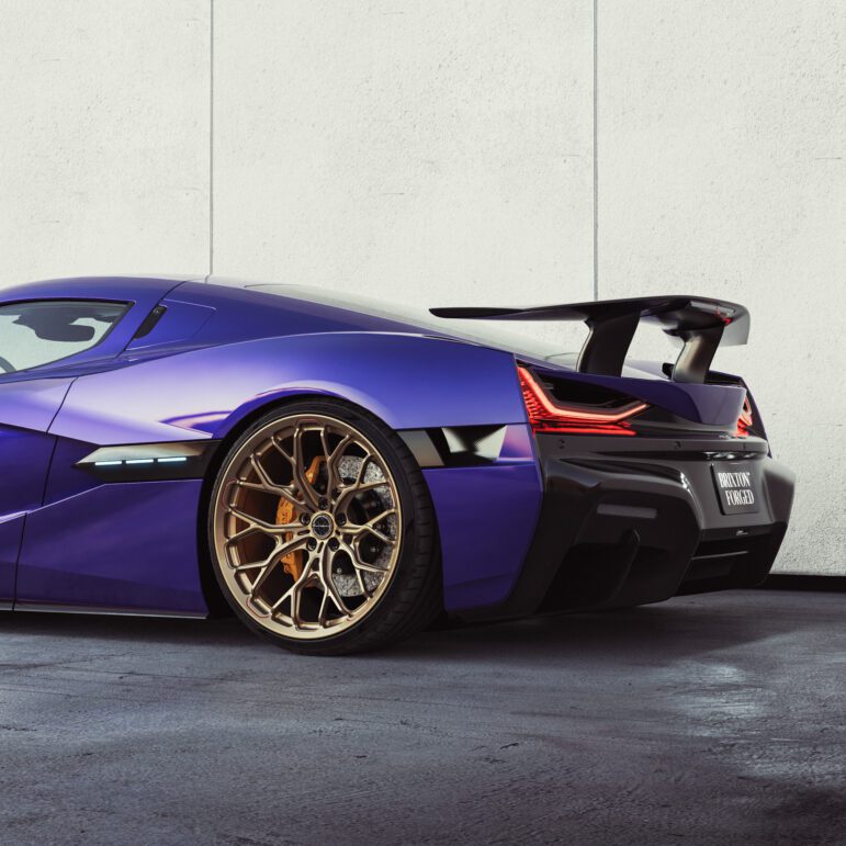 Rimac Nevera Wheels - Purple Rimac Nevers Brixton Forged PF13 - Brixton ...