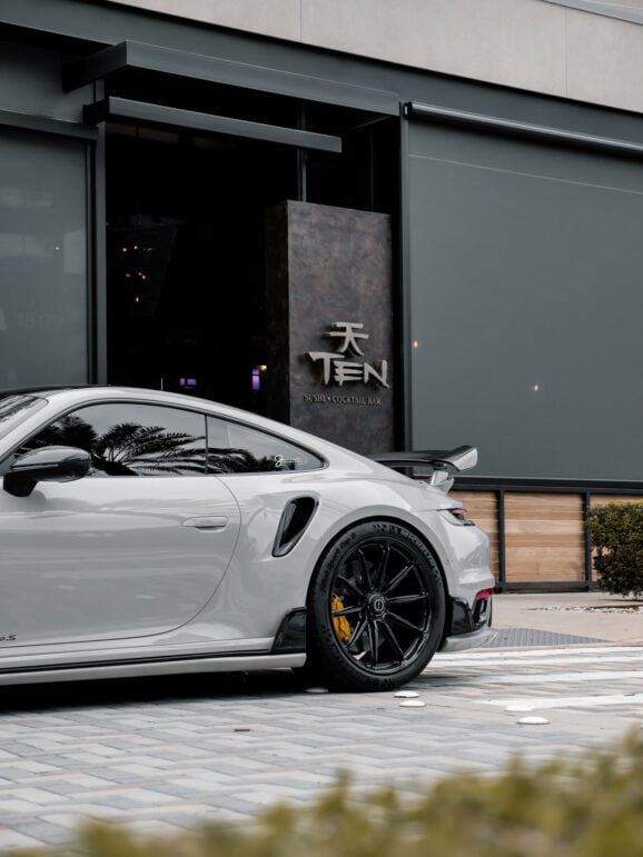 Chalk Grey 992 Turbo Techart - Brixton Forged - Brixton Forged™