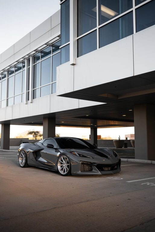 Grey Chevrolet Corvette C8 Z06 on R11 R - Brixton Forged™