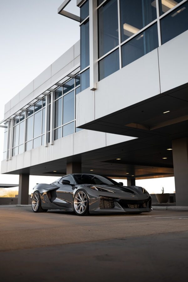 Grey Chevrolet Corvette C8 Z06 on R11 R - Brixton Forged™