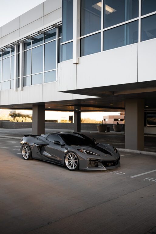 Grey Chevrolet Corvette C8 Z06 on R11 R - Brixton Forged™