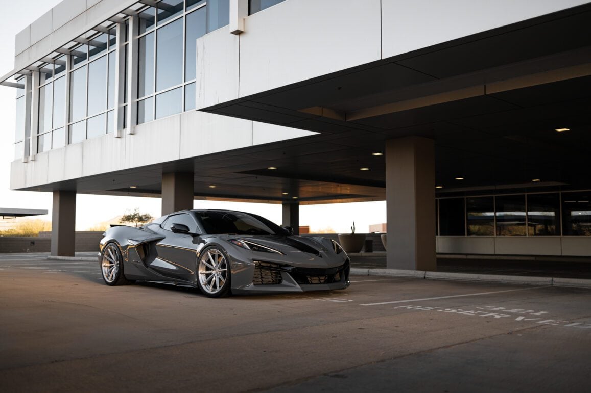 Grey Chevrolet Corvette C8 Z06 on R11 R - Brixton Forged™