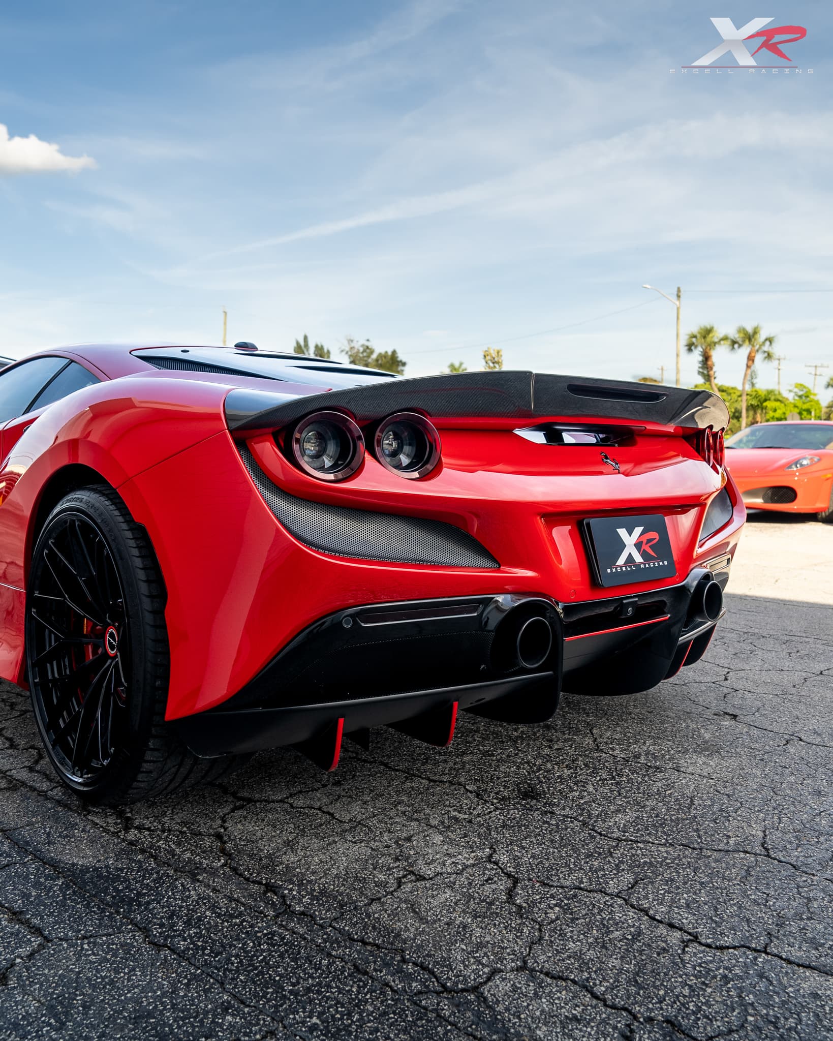 Red Ferrari F8 Tributo - CM6-R Circuit+ - Brixton Forged™