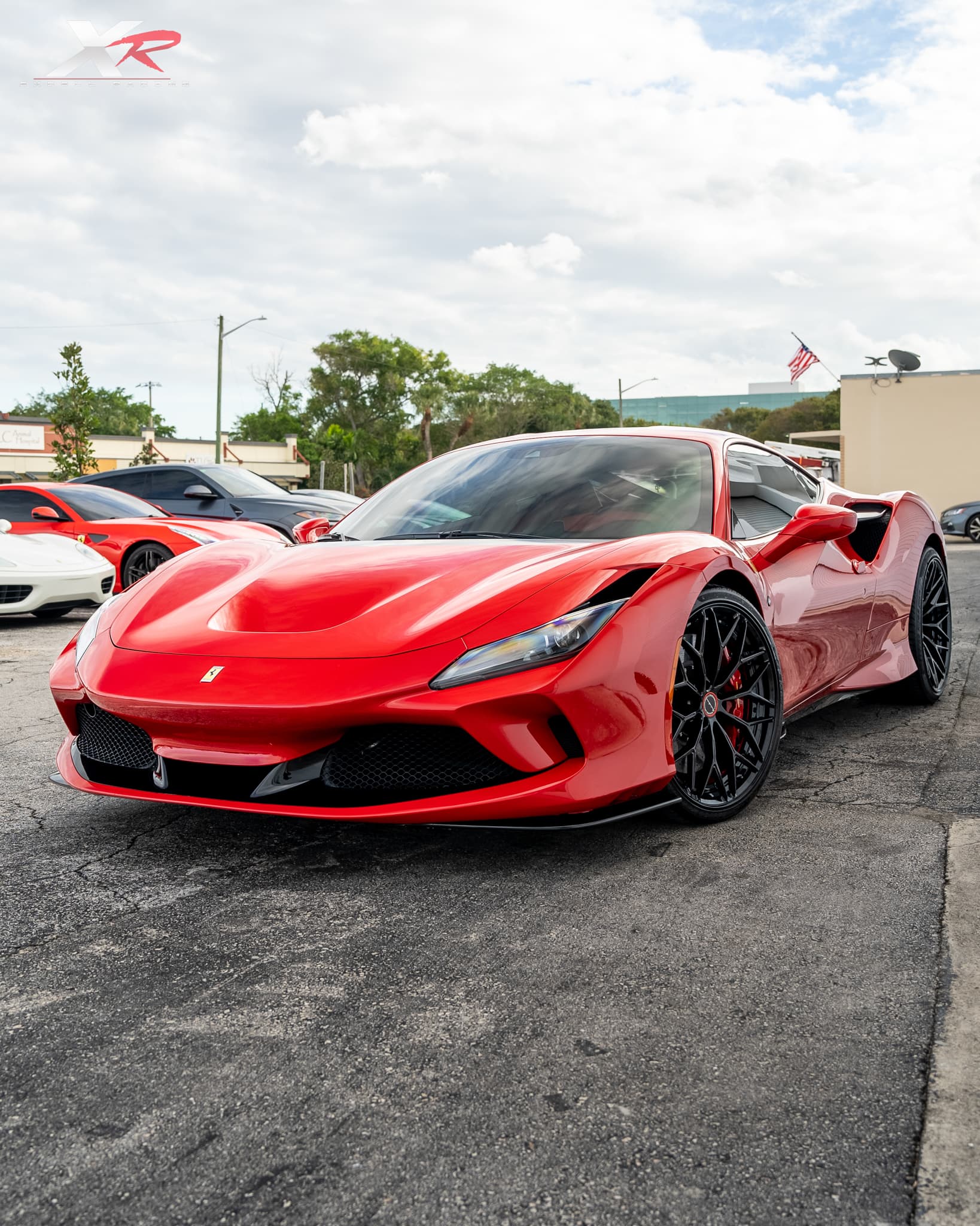 Red Ferrari F8 Tributo - CM6-R Circuit+ - Brixton Forged™