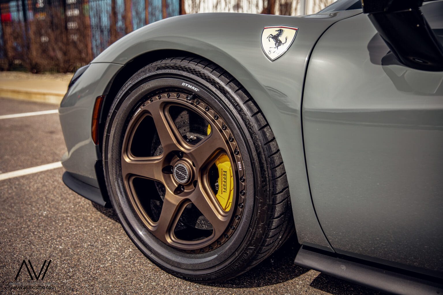 Grey Ferrari 296 - TR05 Carbon+ - Brixton Forged™