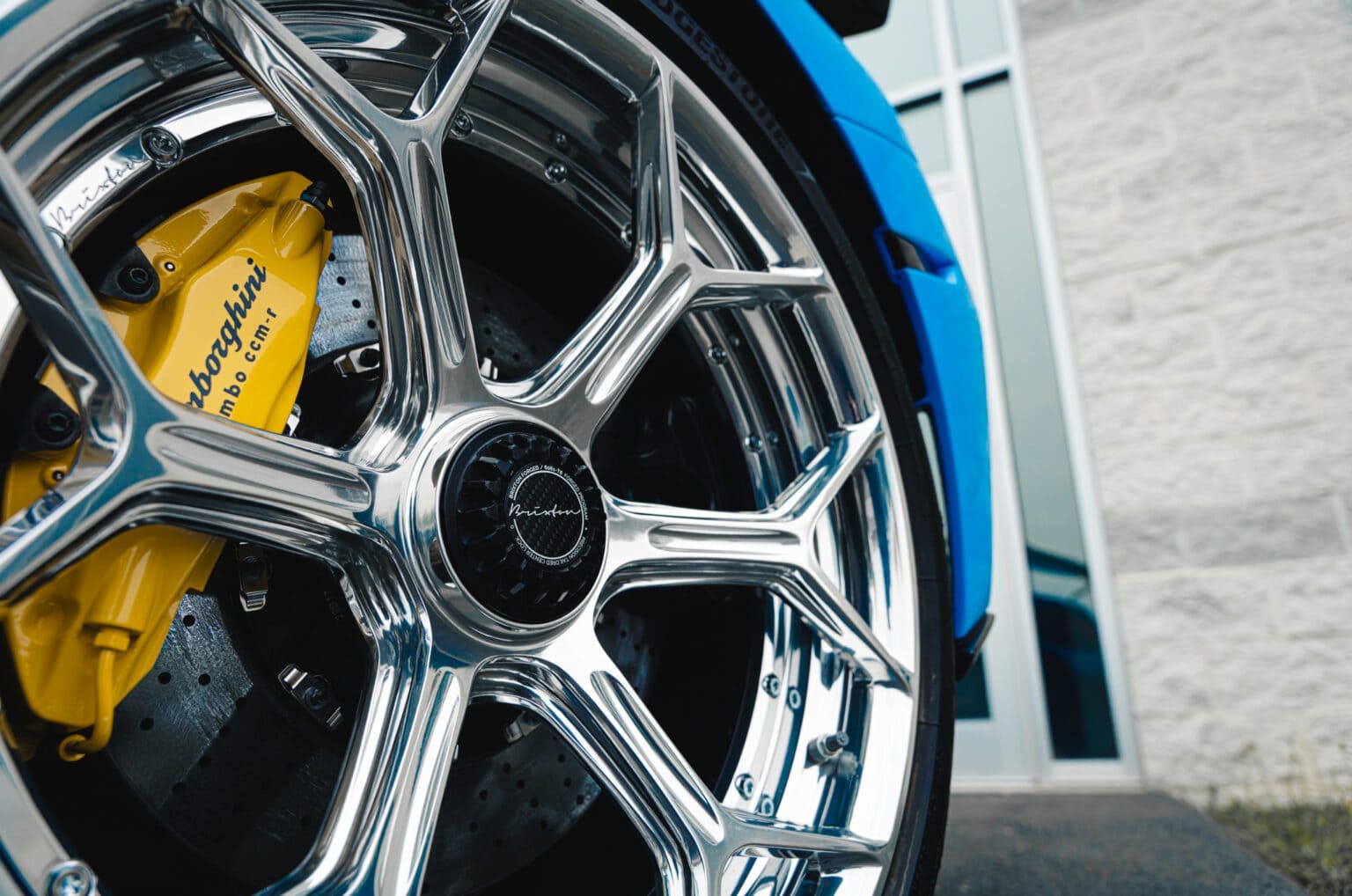 Blue Lamborghini Huracan STO - Brixton Forged™