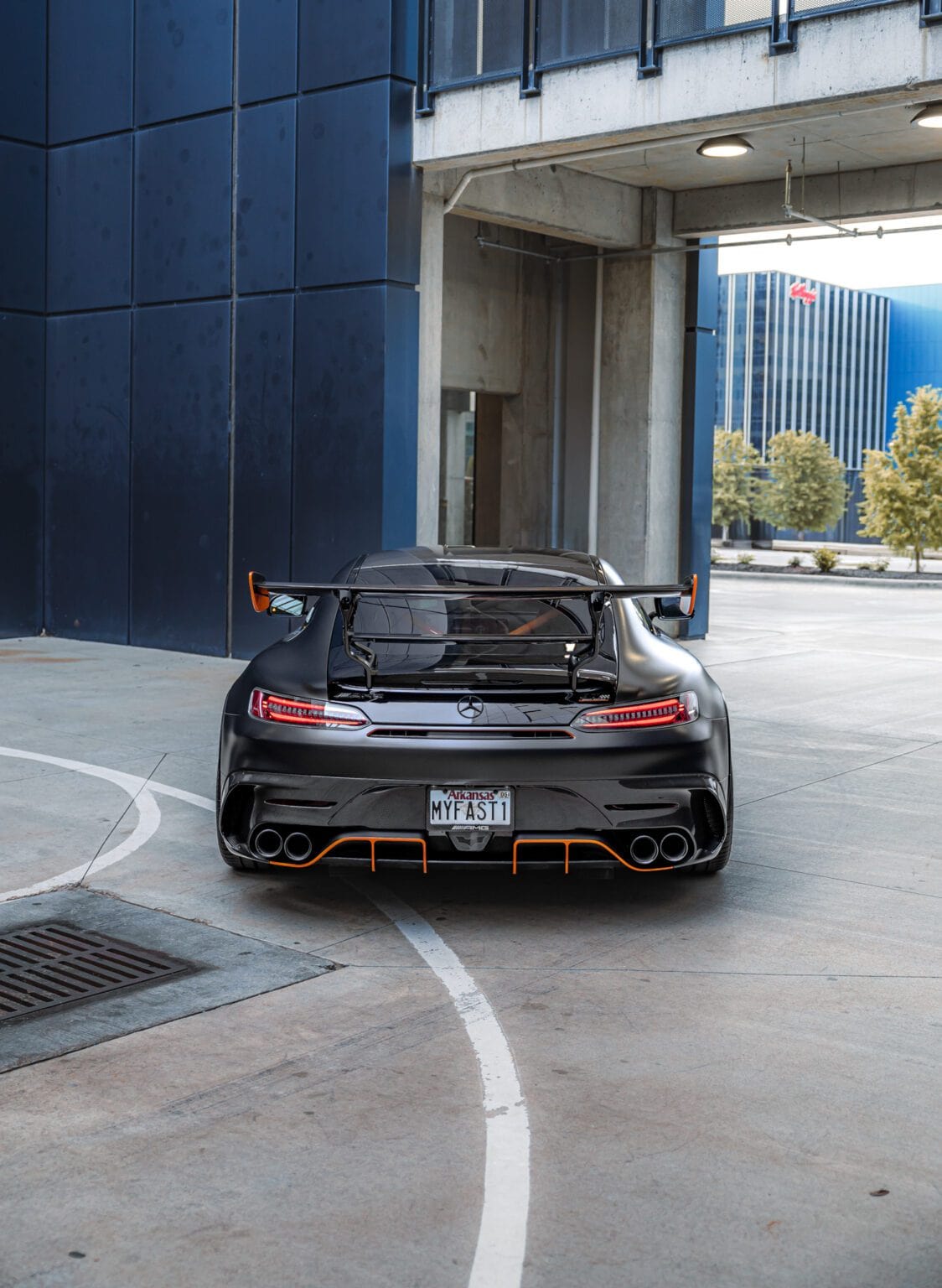 Black Mercedes Benz AMG GTR Black Series - PF7 Aerotech - Brixton Forged™