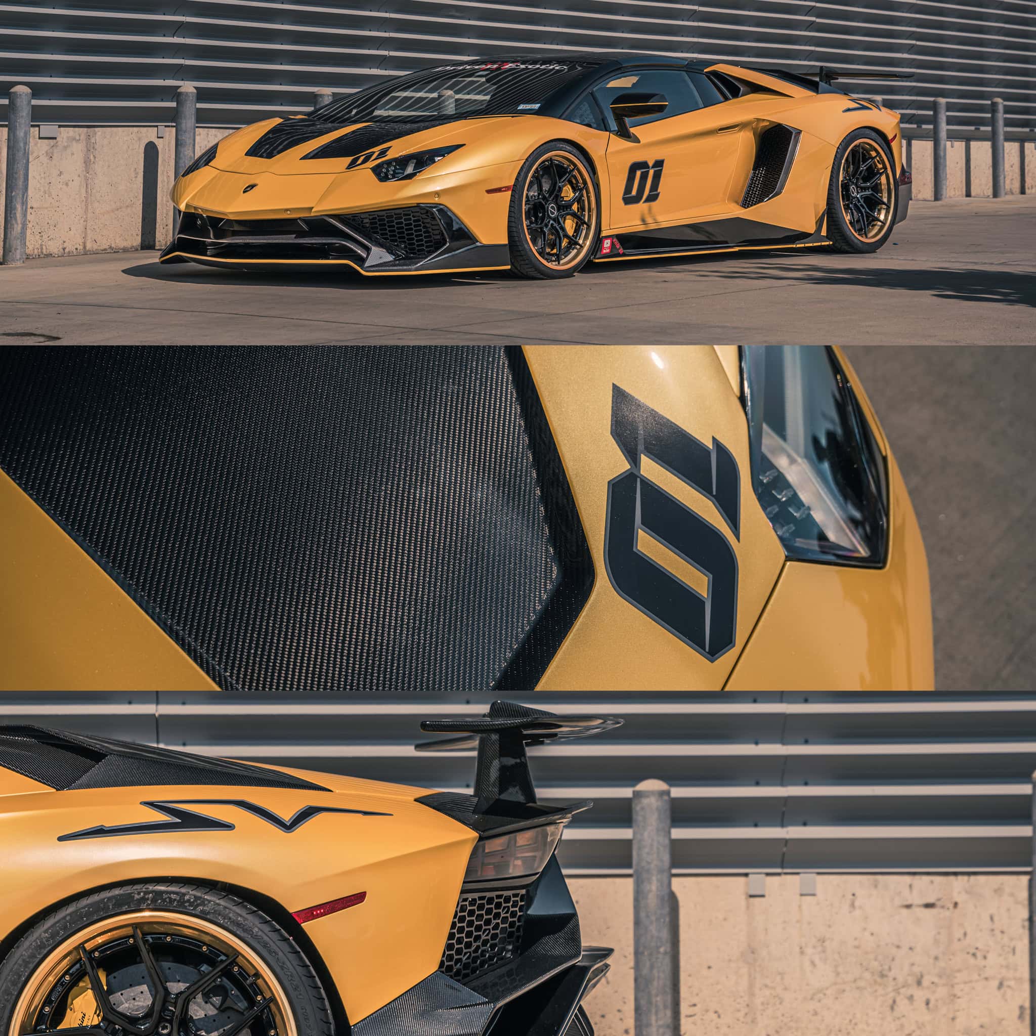 Yellow Lamborghini Aventador SV - Brixton Forged™