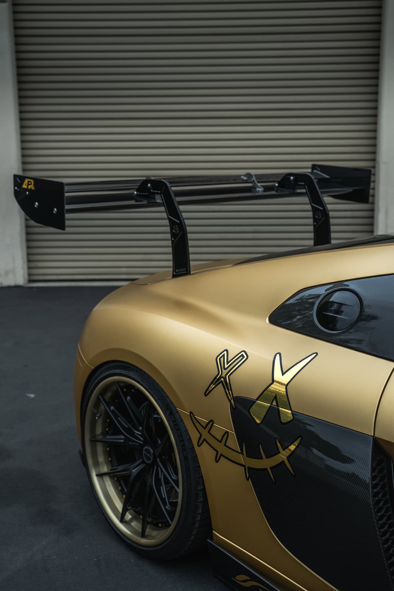 Gold Audi R8 Twin Turbo - FDE01 Targa Series - Brixton Forged™
