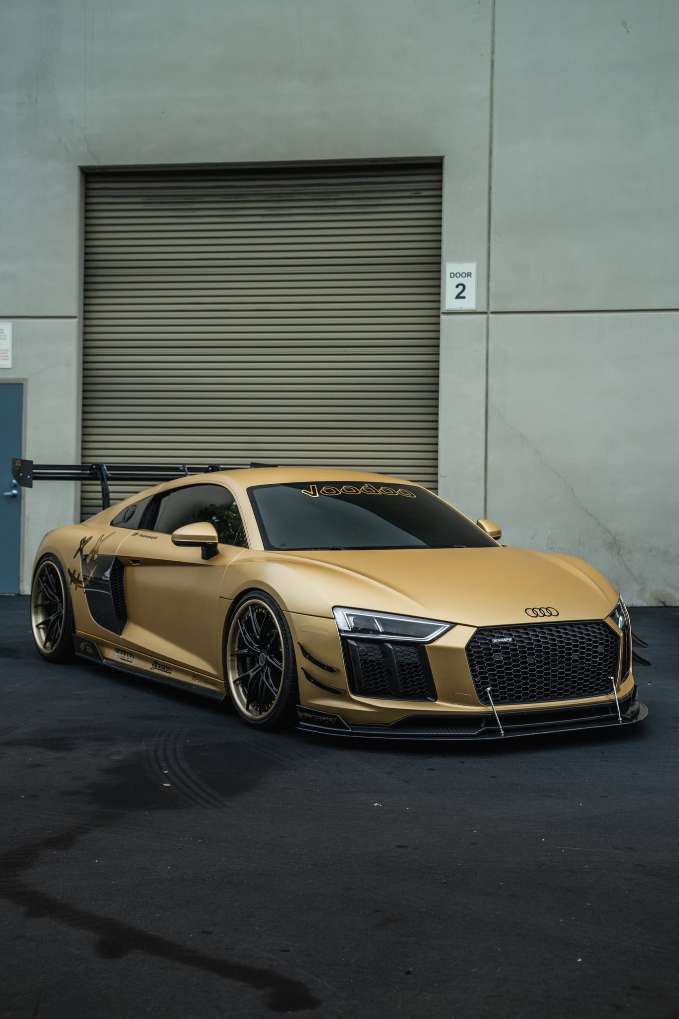 Gold Audi R8 Twin Turbo - FDE01 Targa Series - Brixton Forged™