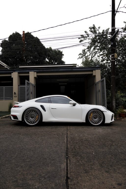 White Porsche 992 Turbo S - Brixton Forged™
